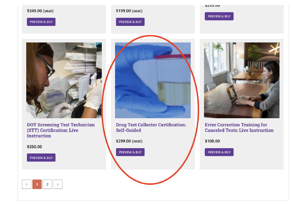 Learning Site Instructions - Drug & Alcohol Screening Training